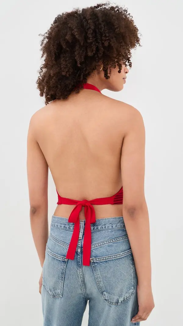 Frankies Bikinis Briar Cloud Knit Halter Top