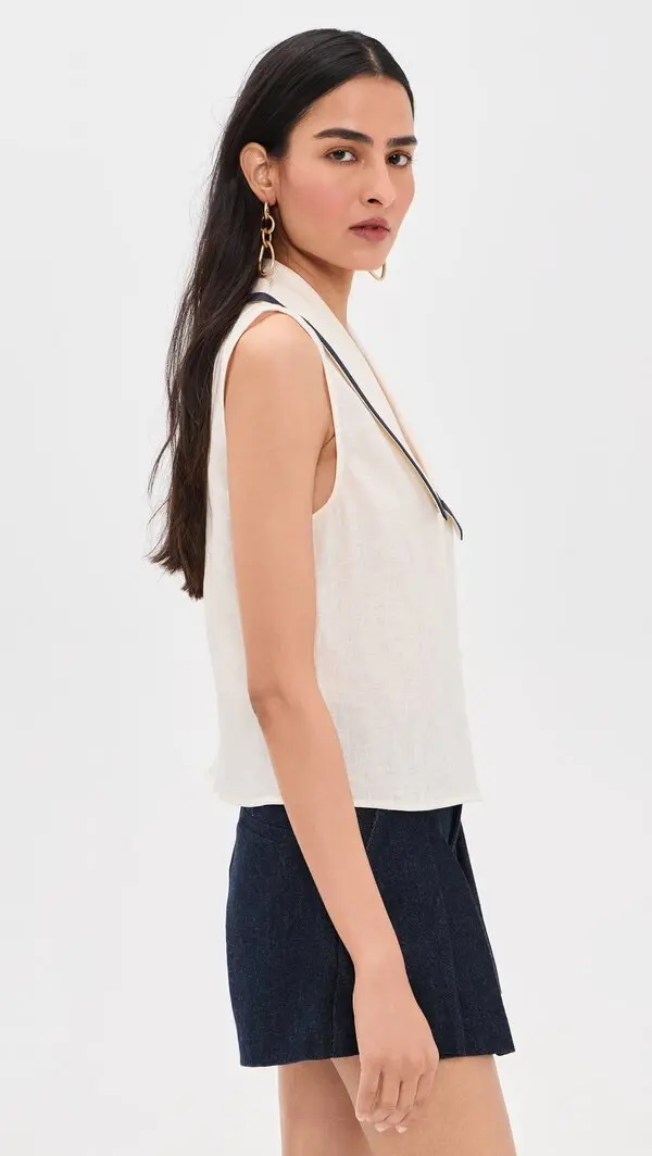 FRAME The Cabana Linen Top