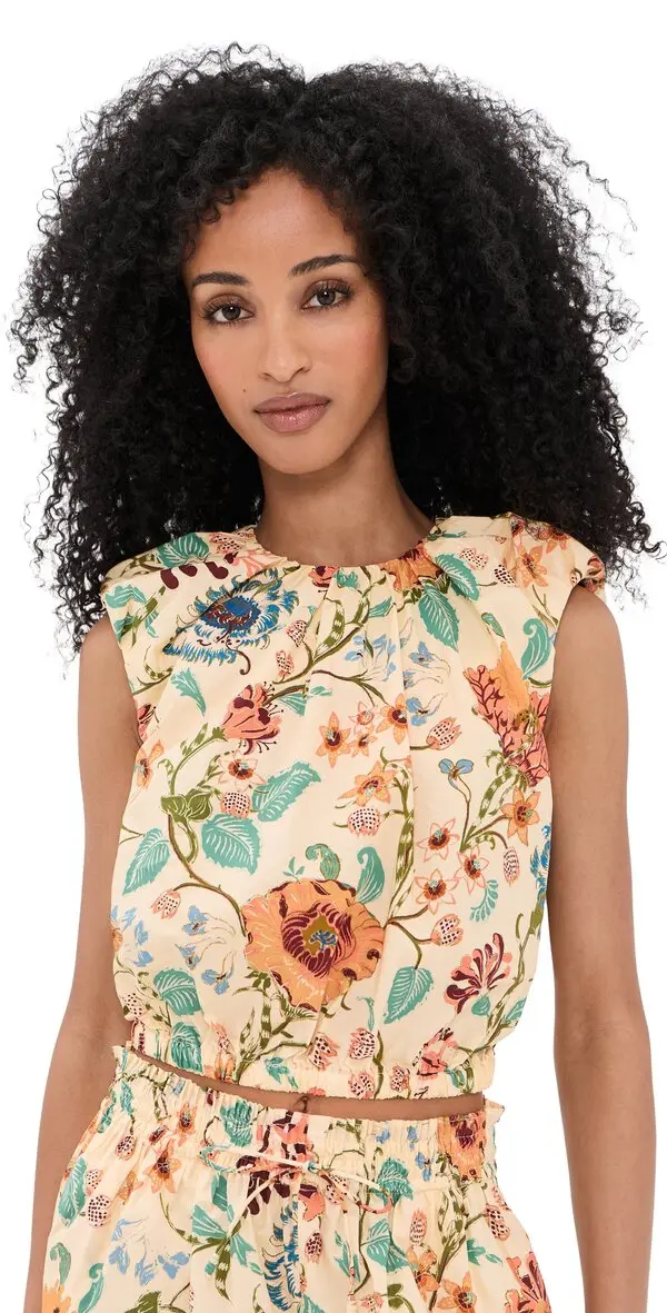 Ulla Johnson Gracie Cotton Top - Abalone