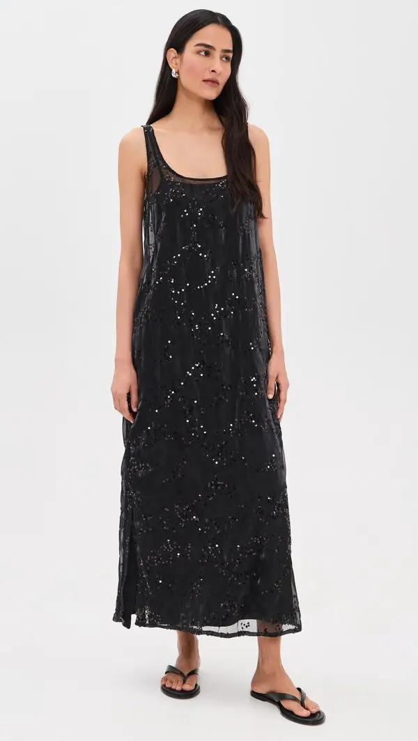 VRG GRL Sequin Midi Dress