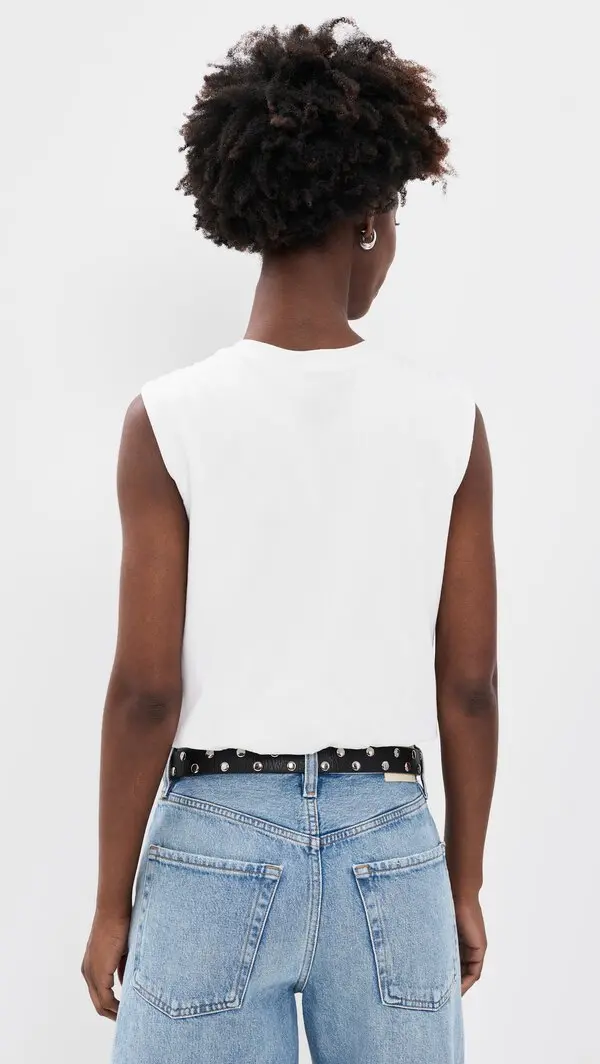 Rag & Bone Mica Bubble Top Sleeveless Crewneck