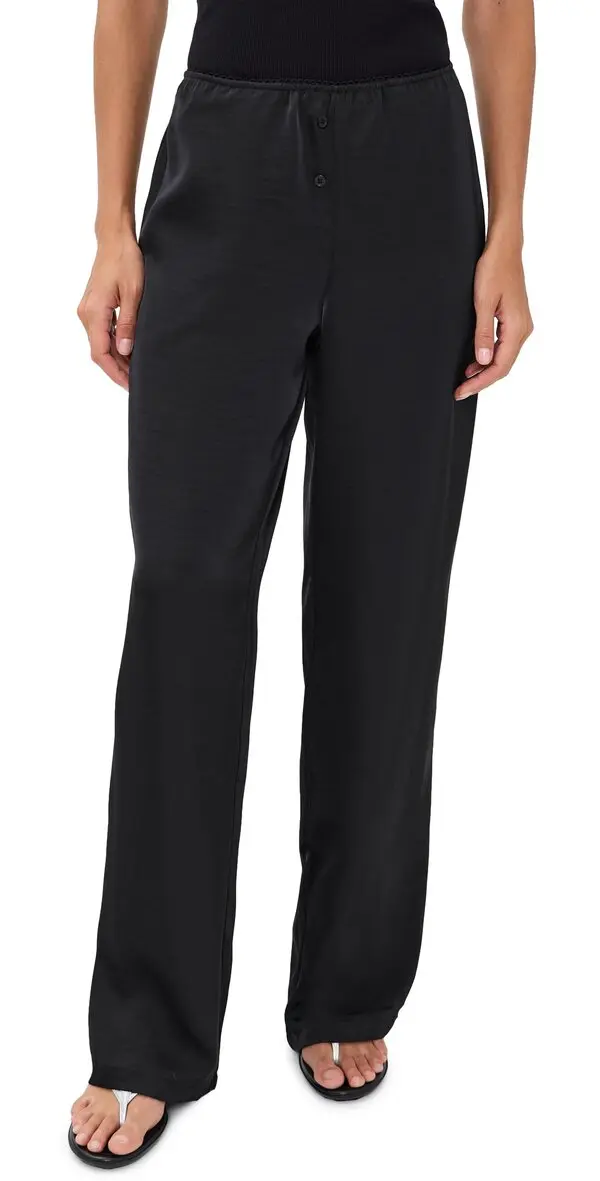 Lioness In Bloom Pants - Noir