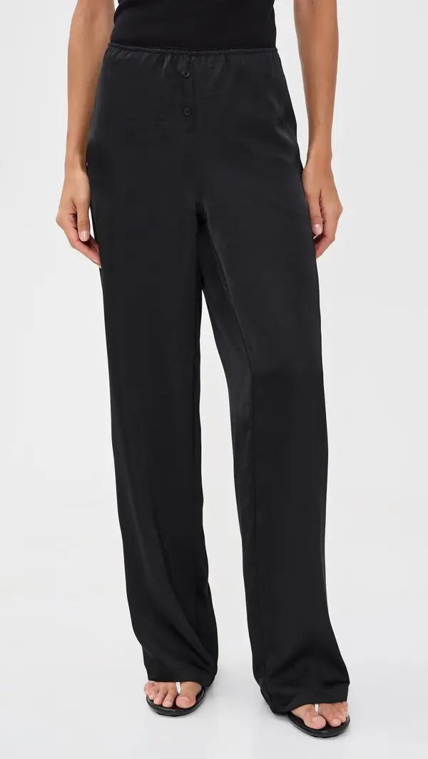 Lioness In Bloom Pants - Noir