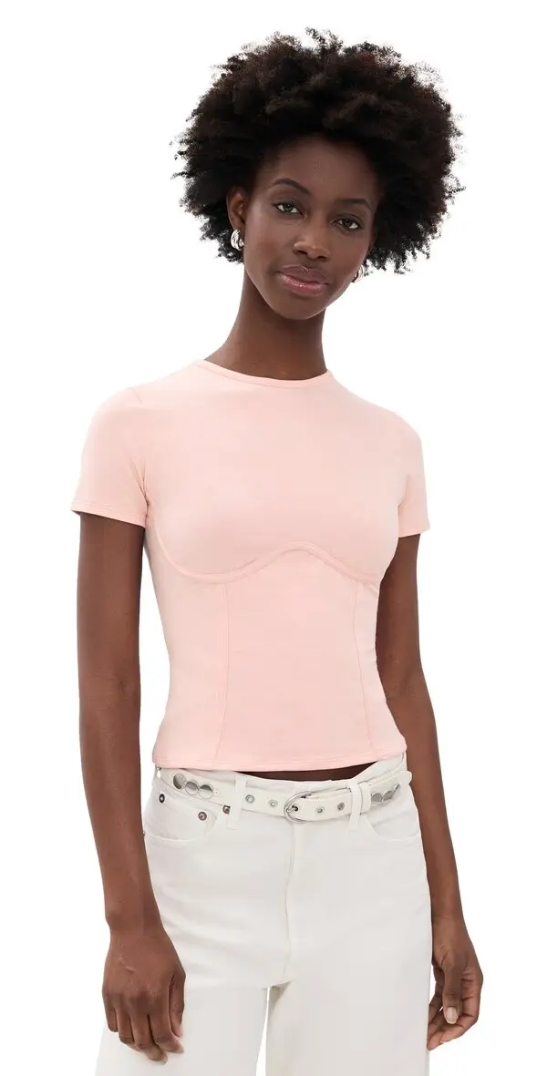 FLEUR DU MAL Organic Cotton T-shirt - Pink Lady