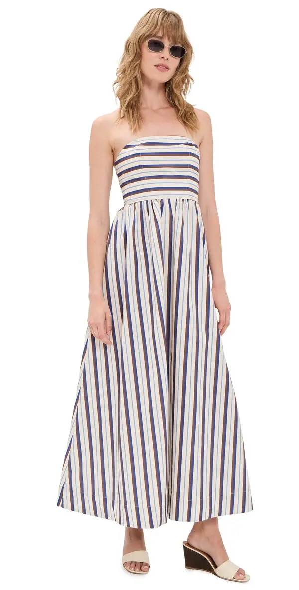VRG GRL Sylvie Midi Dress - Stripe