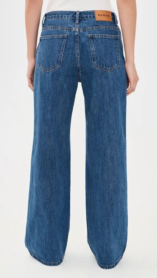 PARKE Adjustable Waist Denim Jeans