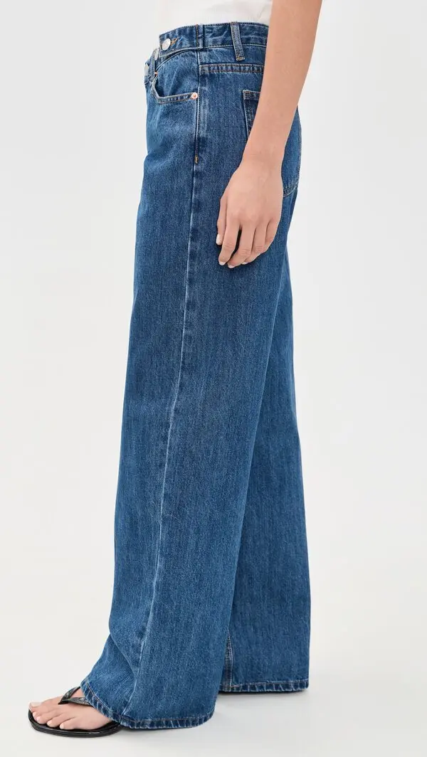 PARKE Adjustable Waist Denim Jeans