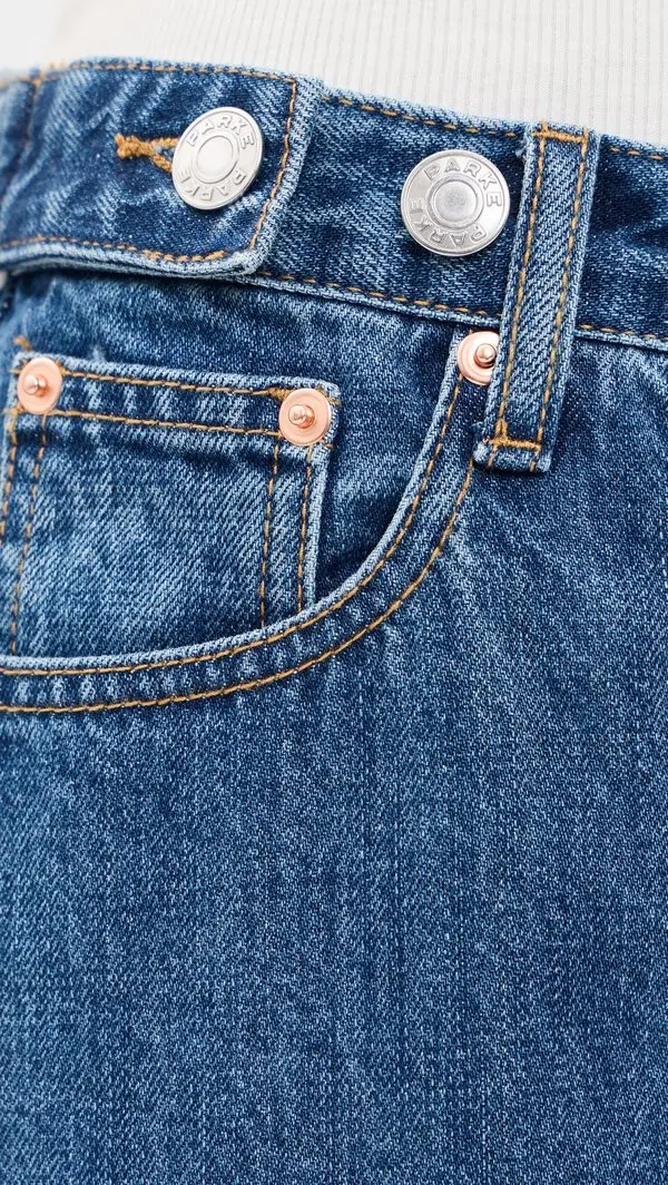 PARKE Adjustable Waist Denim Jeans