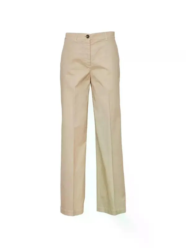 QL2 QUELLEDUE High-waisted Creased Wide-leg Trousers