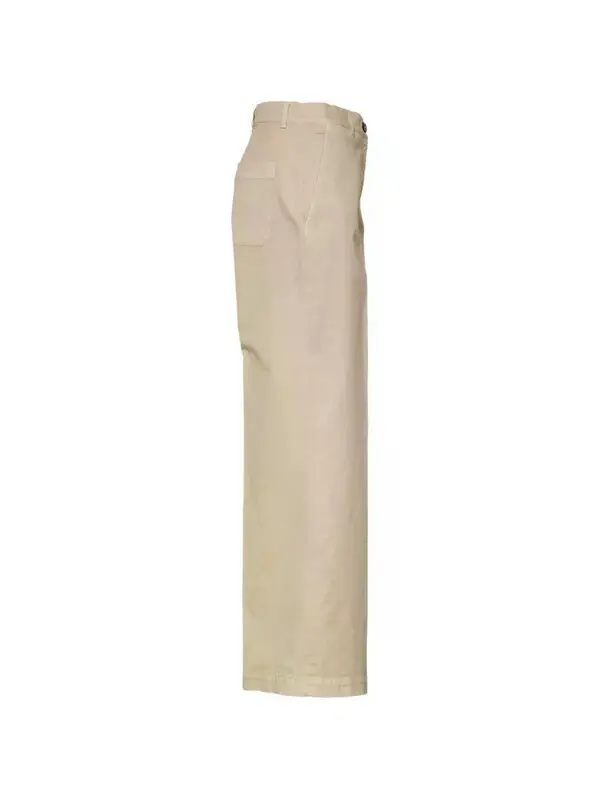 QL2 QUELLEDUE High-waisted Creased Wide-leg Trousers