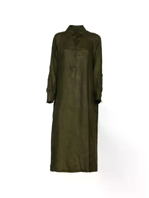 ROBERT FRIEDMAN Button-up Maxi Dress - Green