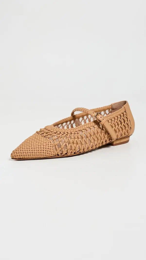 Ulla Johnson Gracie Hand-knotted Ballet Flats