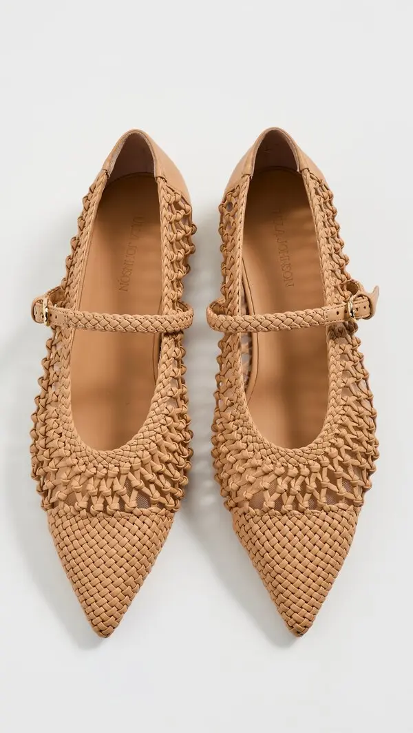 Ulla Johnson Gracie Hand-knotted Ballet Flats