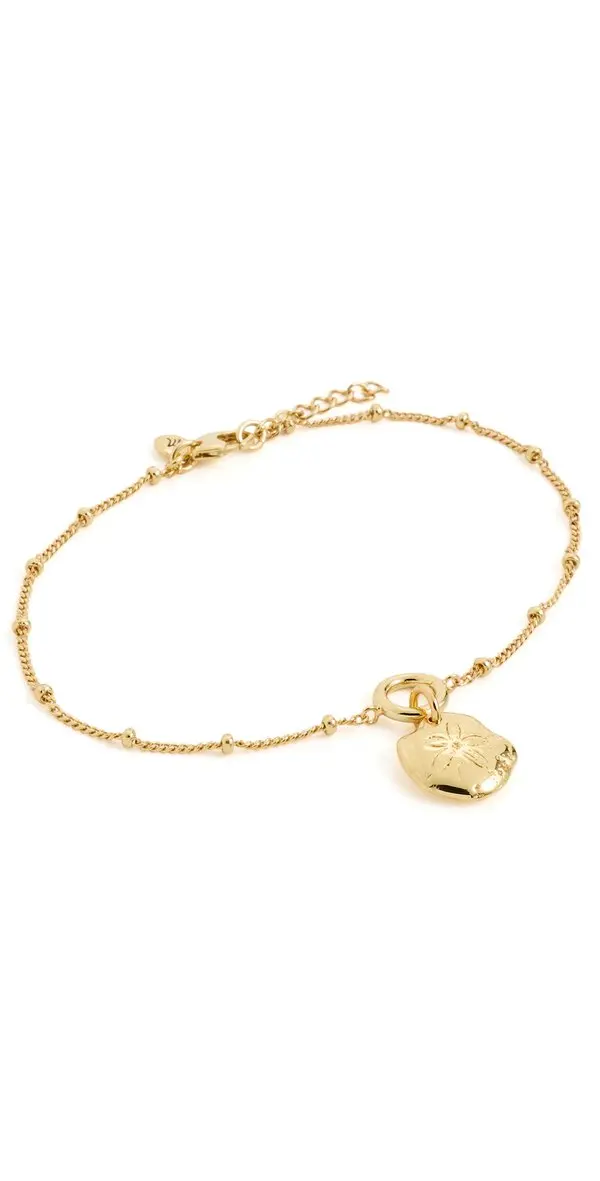 Madewell Sanddollar Anklet - Antique Gold