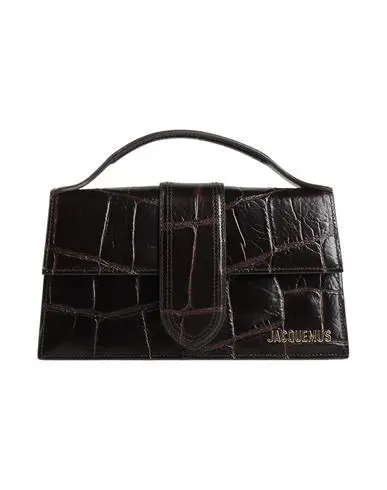 Jacquemus Il Grande Bambino Handbag Dark Leather - Black