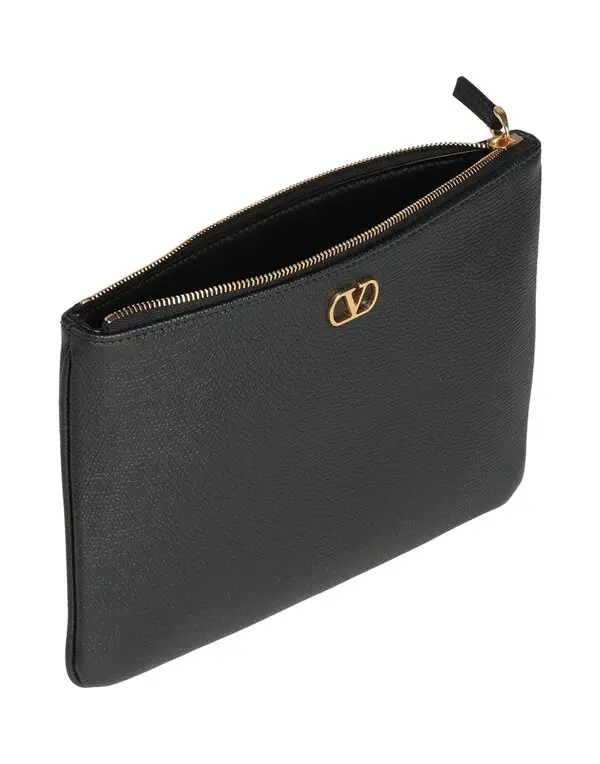 Valentino Garavani Pebbled-leather Clutch