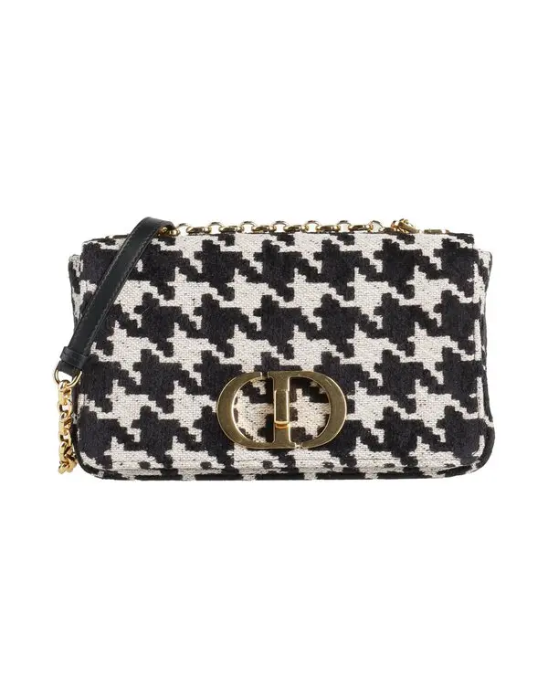 Dior Houndstooth Tweed Crossbody Bag