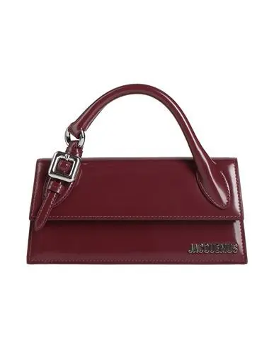 Jacquemus Chiquito Lungo Con Fibbia Handbag Burgundy Leather - Red