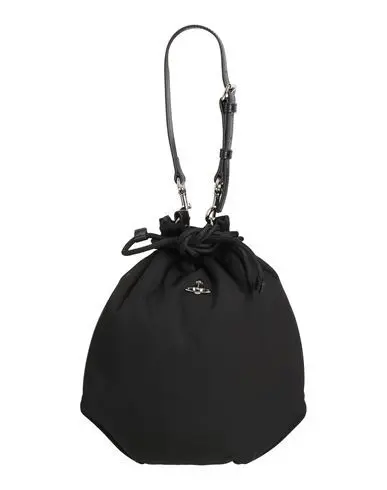 VIVIENNE WESTWOOD Drawstring Pouch Set Handbag Textile Fibers - Black
