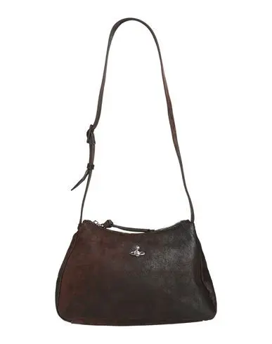 VIVIENNE WESTWOOD Shoulder Bag Chocolate Leather - Brown