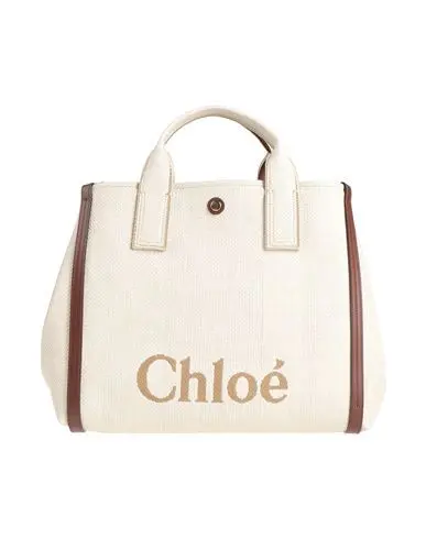Chloé Handbag Ivory Cotton, Polyamide, Cow Leather - White