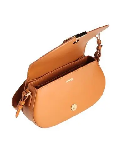 Versace Calfskin And Lambskin Crossbody Bag - Brown