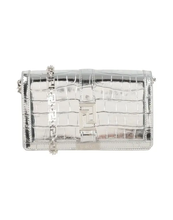 Versace Crossbody Wallet In Calfskin
