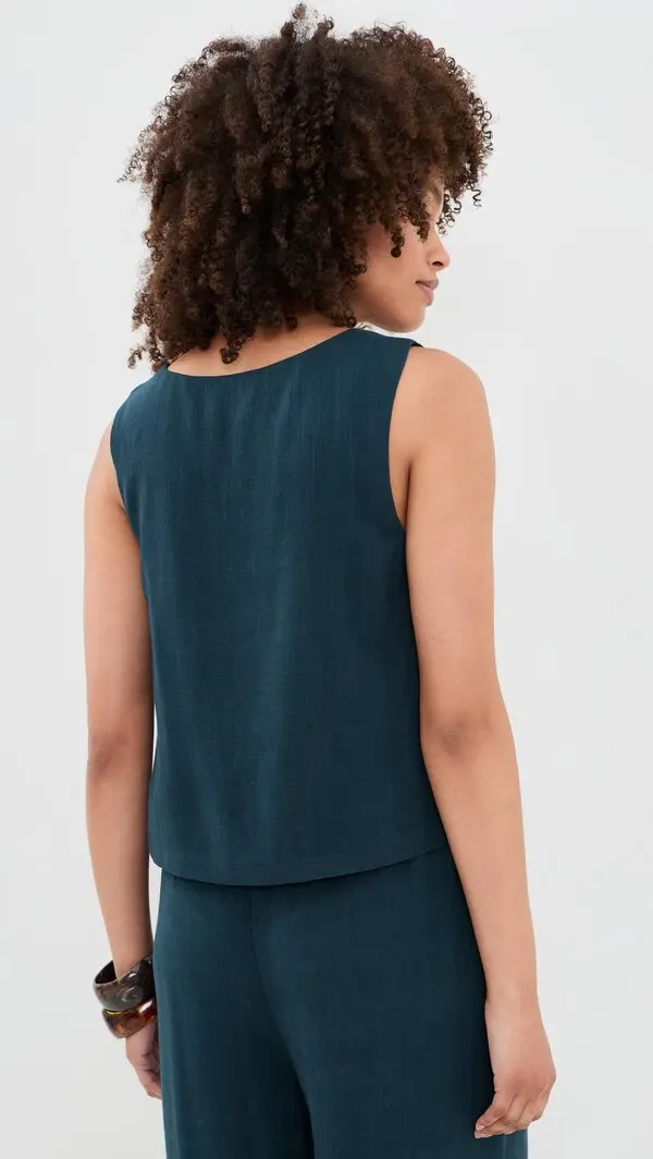 Z Supply Charli Cropped Linen Tank