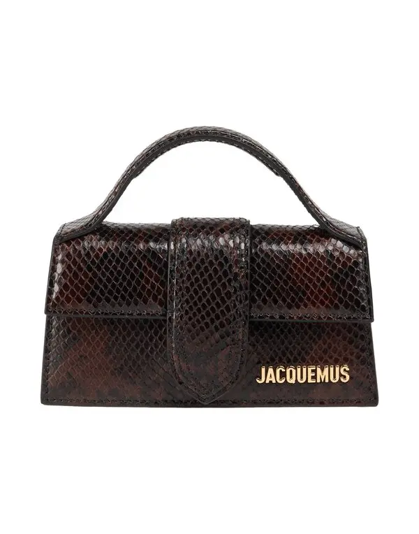 Jacquemus Dark Calfskin Textured Leather Minaudière Bag