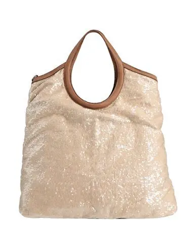 CATERINA LUCCHI Gold Handbag Calfskin - Beige