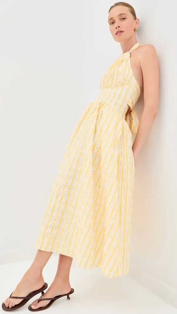 Rosie Assoulin In The Name Of Love" Halterneck Maxi Dress