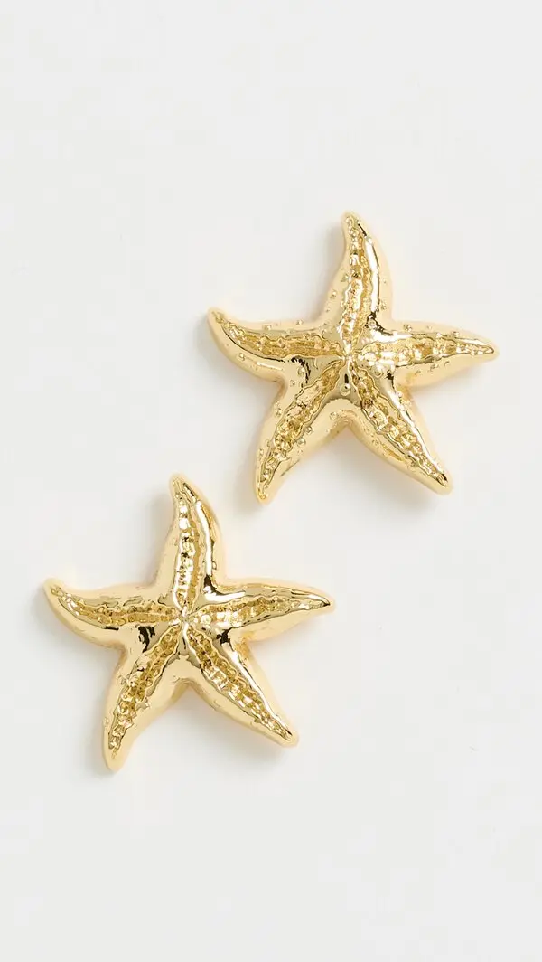 Lele Sadoughi Starfish Button Earrings