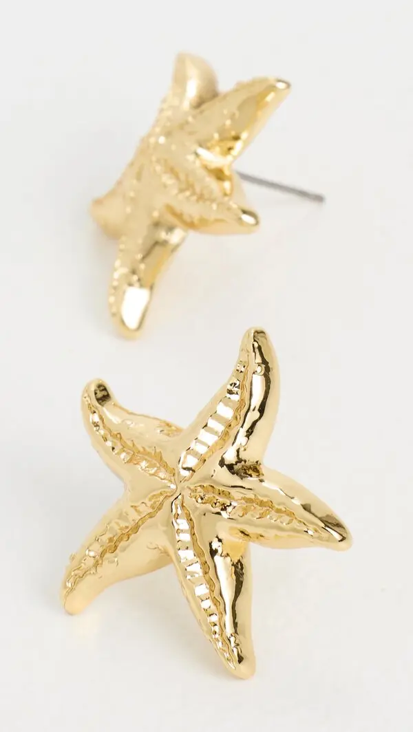 Lele Sadoughi Starfish Button Earrings