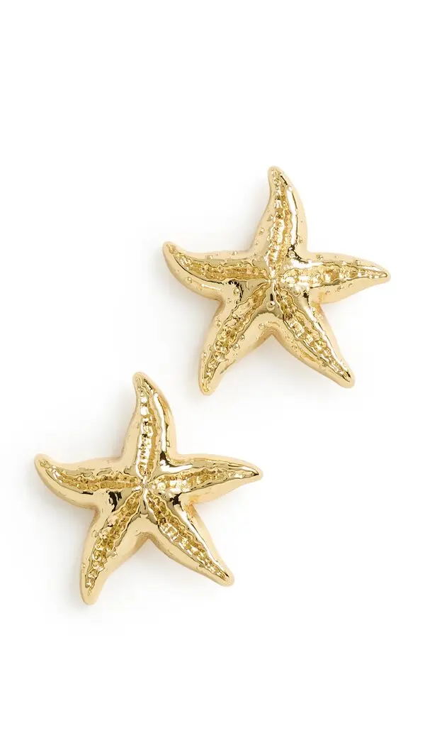 Lele Sadoughi Starfish Button Earrings