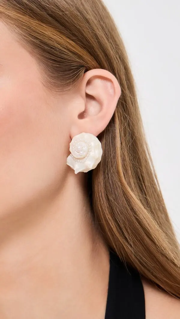 Baublebar Santana Shell Statement Stud Earrings