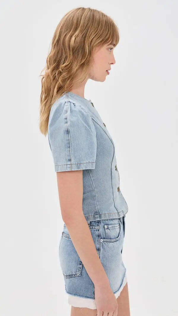 Lioness Femme Blouse - Light Denim
