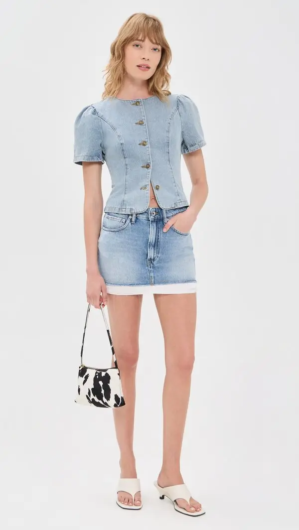 Lioness Femme Blouse - Light Denim