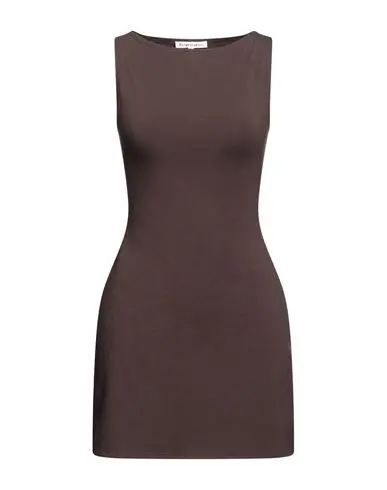 REFORMATION Mini Dress Size Organic Cotton, Elastane - Brown