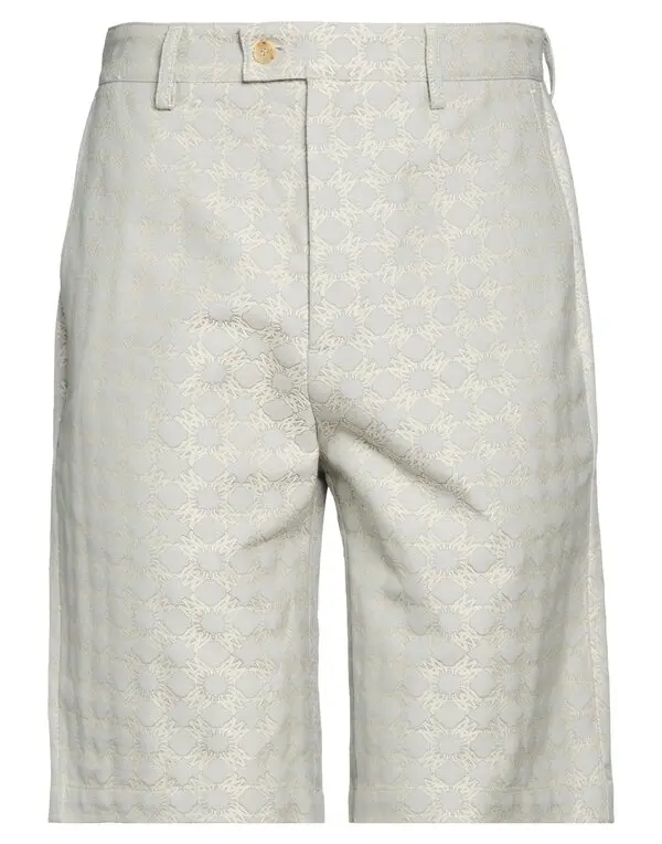 Amiri High Waisted Jacquard Shorts - Slate Blue