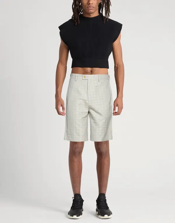 Amiri High Waisted Jacquard Shorts - Slate Blue