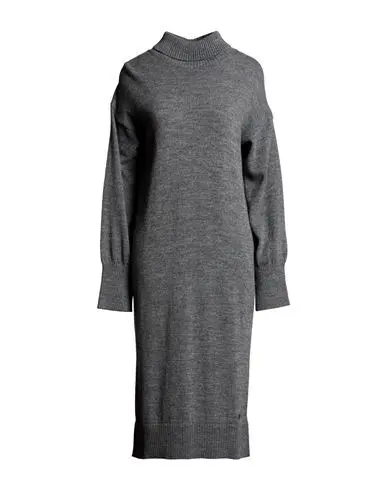 OTTOD'AME Midi Dress Size Acrylic, Wool, Viscose, Alpaca Wool - Grey