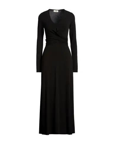 OTTOD'AME Maxi Dress Size Cotton, Elastane - Black