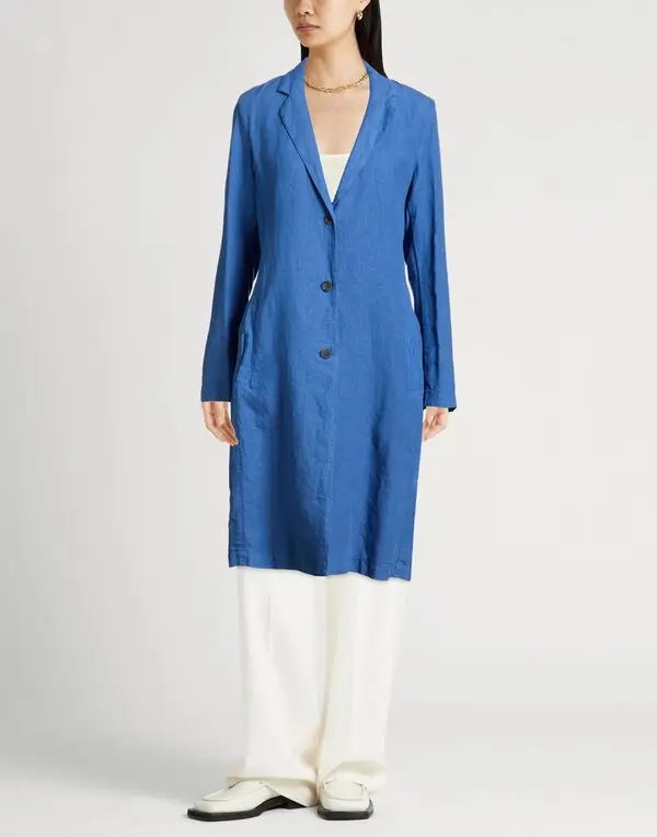 120% Lino Linen Overcoat & Trench Coat