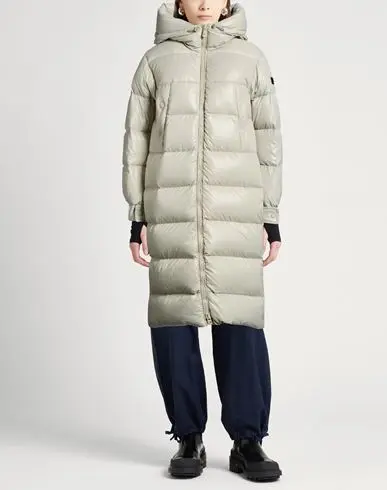 Peuterey Quilted Hooded Down Coat - Green