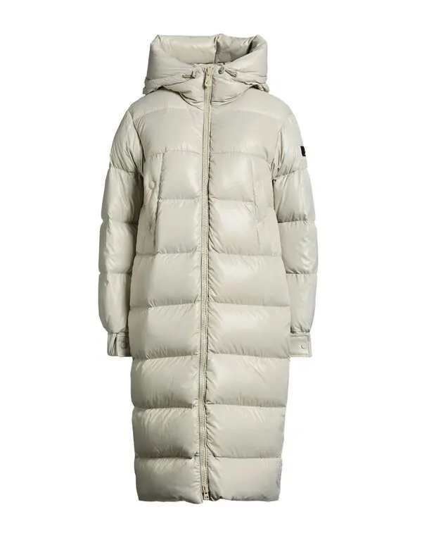 Peuterey Quilted Hooded Down Coat - Green