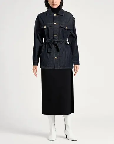 Hogan Denim Jacket With Belt And Flap Pockets
