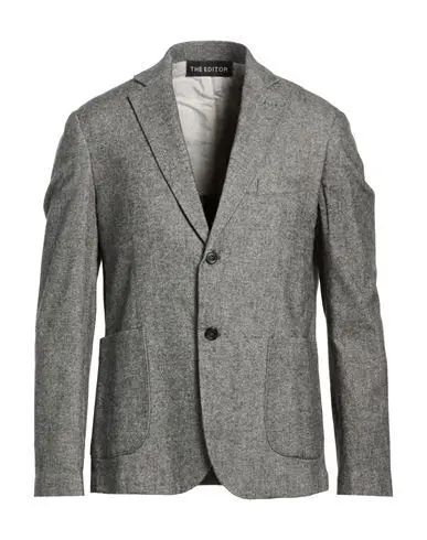 THE EDITOR Blazer Size Cotton, Viscose, Polyester, Elastane - Grey