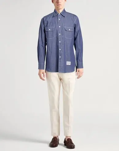 MOORER Denim Shirt Size Cotton