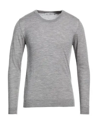 DANIELE ALESSANDRINI Merino Wool Crewneck Sweater - Grey