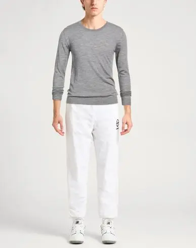 DANIELE ALESSANDRINI Merino Wool Crewneck Sweater - Grey